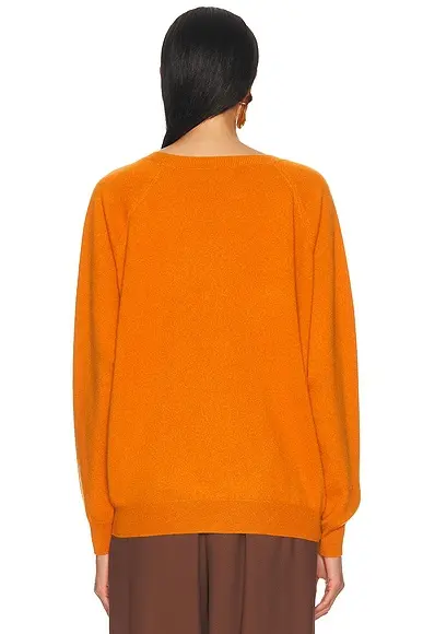 Saint Laurent V-neck Cashmere Sweater - Orange