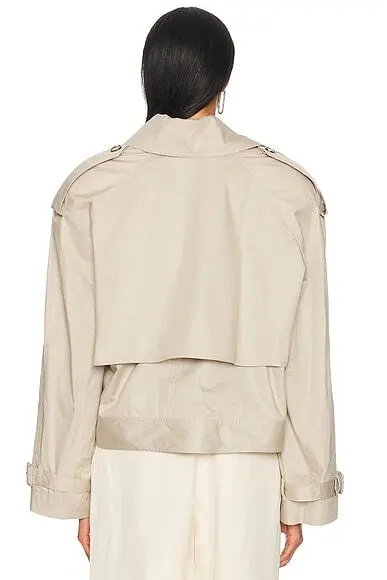 Stella McCartney Light Cotton Short Trench Coat