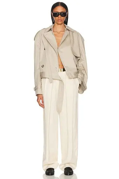 Stella McCartney Light Cotton Short Trench Coat