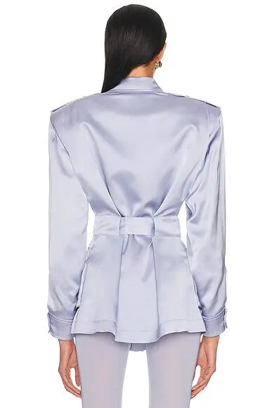 Alexandre Vauthier Satin Tailoring Jacket - Iris