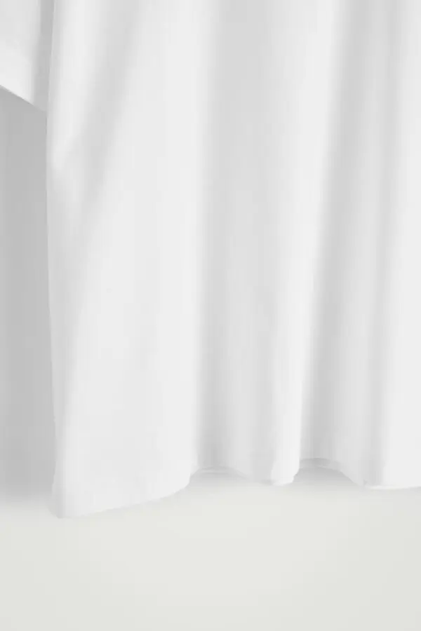 Cos Relaxed Lightweight Cotton T-shirt - White