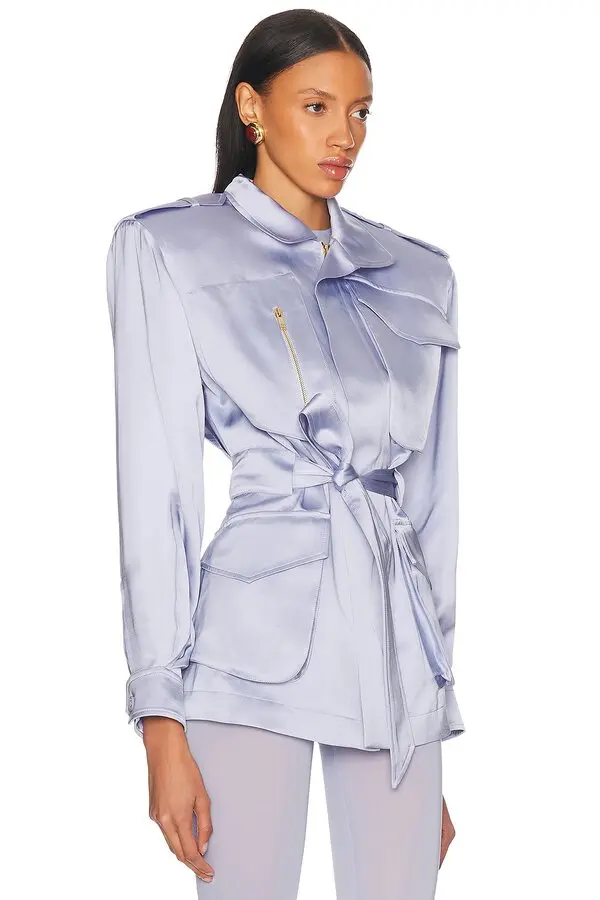 Alexandre Vauthier Satin Tailoring Jacket