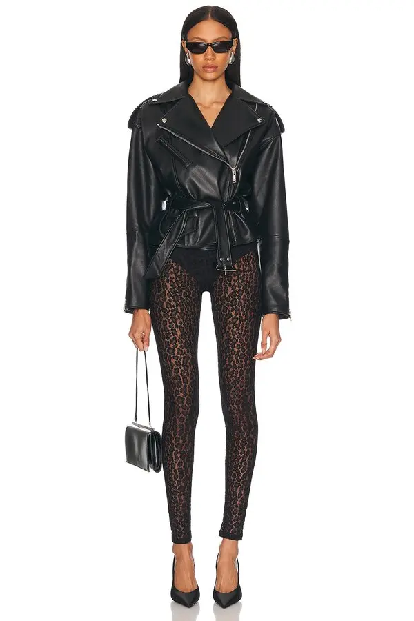 Alexandre Vauthier Leather Biker Jacket