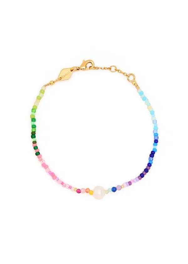 Anni Lu Capri Beaded 18kt Gold-plated Bracelet - Multicoloured