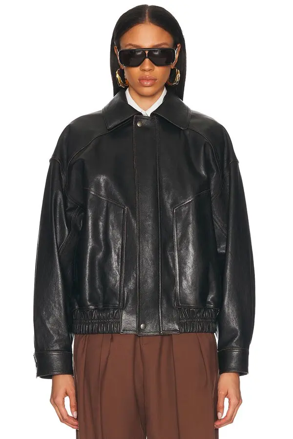 Saint Laurent Bomber Jacket - Reglisse & Auburn