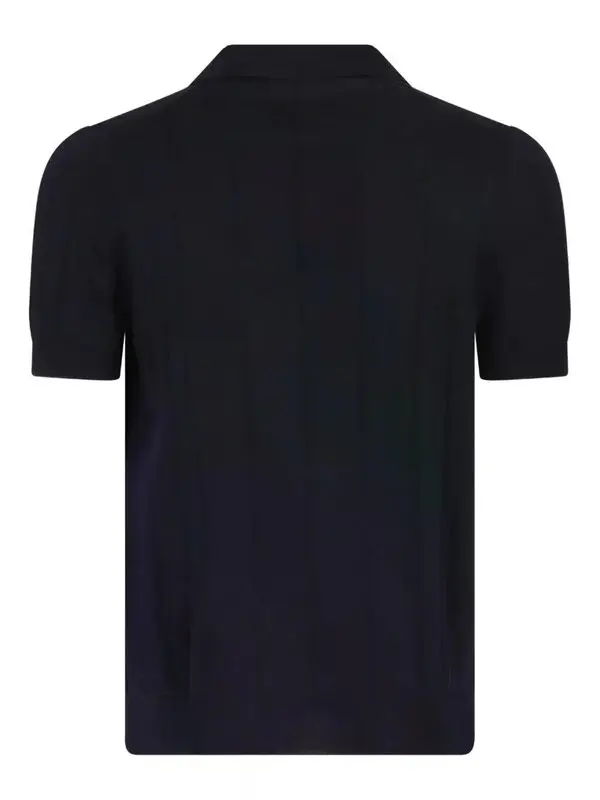 GRAN SASSO Ribbed Polo Shirt