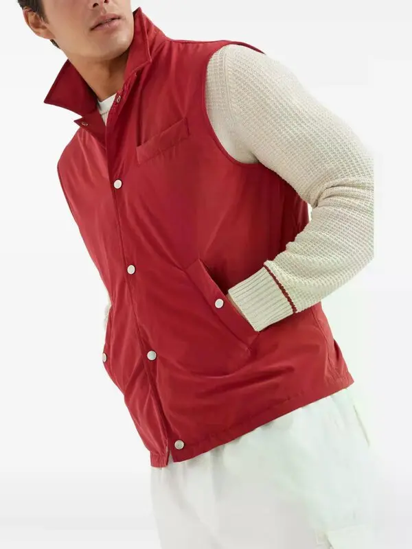 Brunello Cucinelli Thermore® Gilet - Red