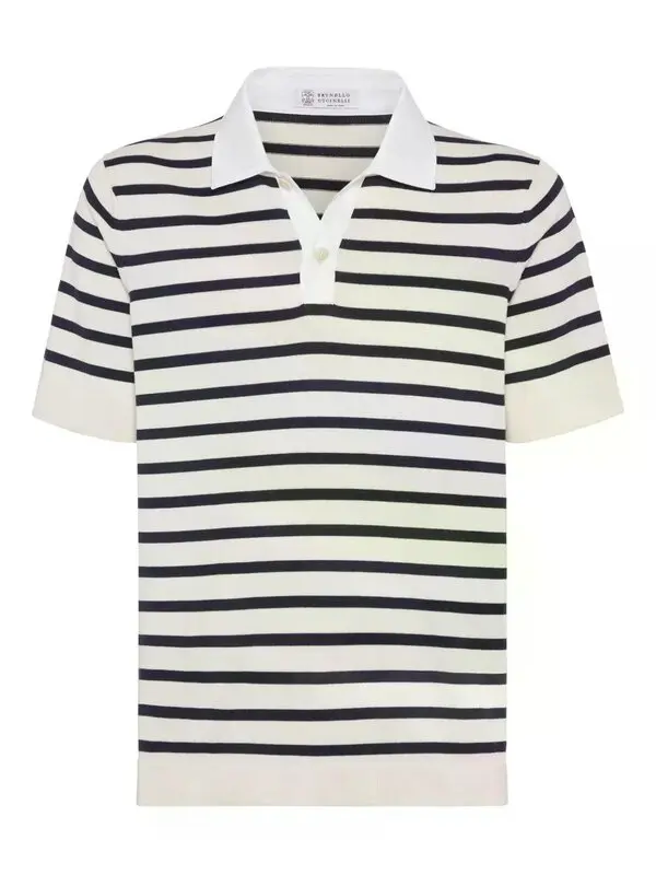 Brunello Cucinelli Cotton Polo Shirt - White