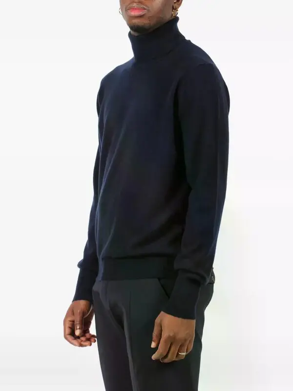 DRUMOHR Cashmere Roll Neck Sweater - Blue