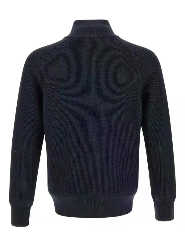 KANGRA Zip-up High Neck Sweater