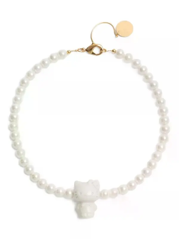 ANDRES GALLARDO Hello Kitty Pearl Necklace - As Is