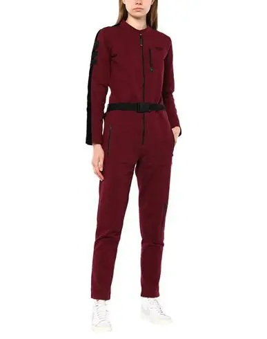 AERONAUTICA MILITARE Cotton-elastane Jumpsuit - Red
