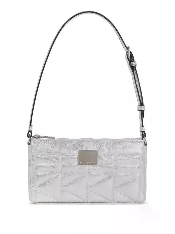 Karl Lagerfeld Small K/kuilt Shoulder Bag - Silver