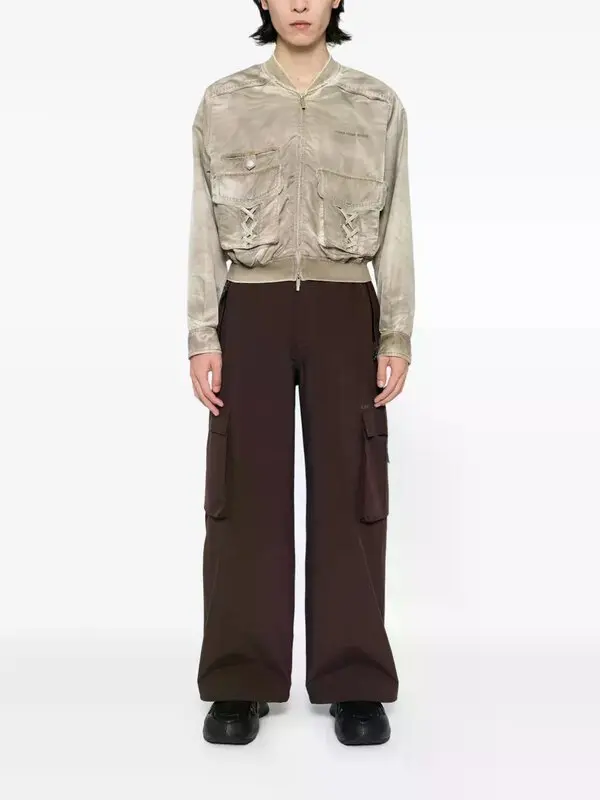 FENG CHEN WANG Logo-embroidered Bomber Jacket