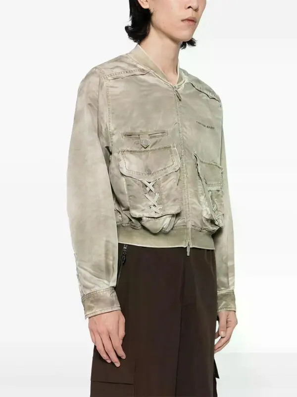FENG CHEN WANG Logo-embroidered Bomber Jacket