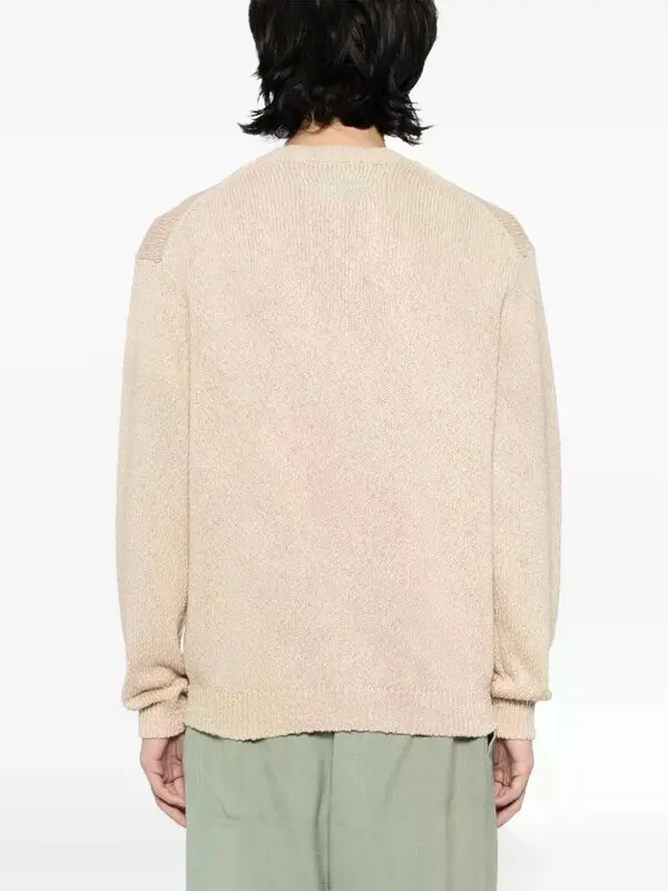 Maison Kitsuné Abstract Daisy Intarsia Jumper - Neutrals