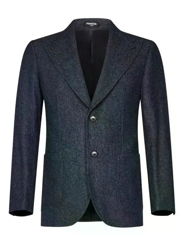 FRANZESE COLLECTION Virgin Wool Blazer - Blue