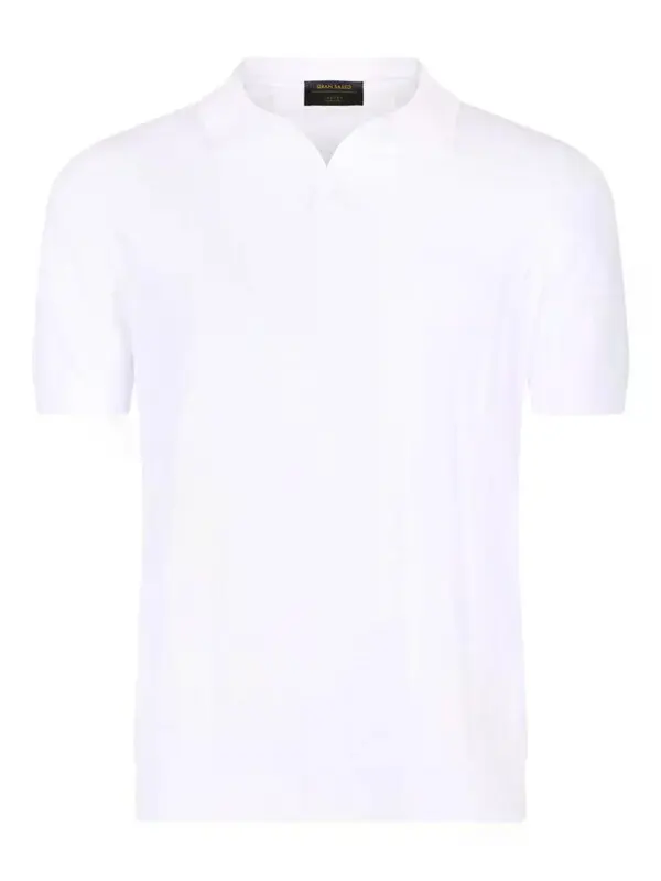 GRAN SASSO Ribbed Polo Shirt