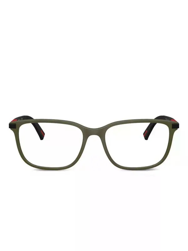 Prada Rectangle-frame Eyeglasses - Green