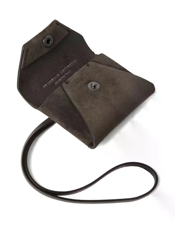 Brunello Cucinelli Suede Handbag Charm - Brown