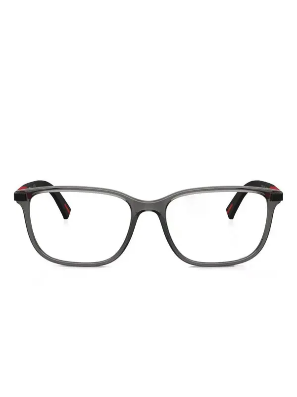 Prada Rectangle-frame Eyeglasses - Grey