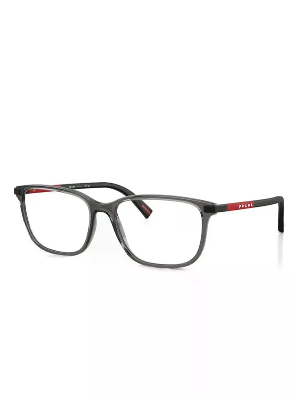 Prada Rectangle-frame Eyeglasses - Grey