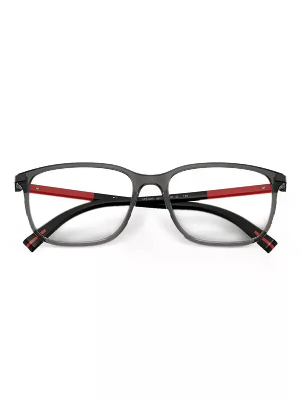 Prada Rectangle-frame Eyeglasses - Grey