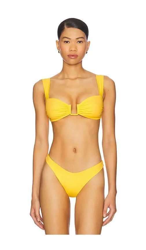 AWAY THAT DAY Cannes Bikini Top - Lemon Sorbet