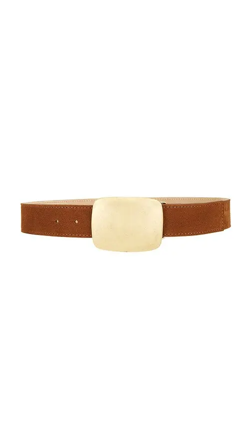 B-low The Belt Leighton Suede Belt - Cognac & Brass