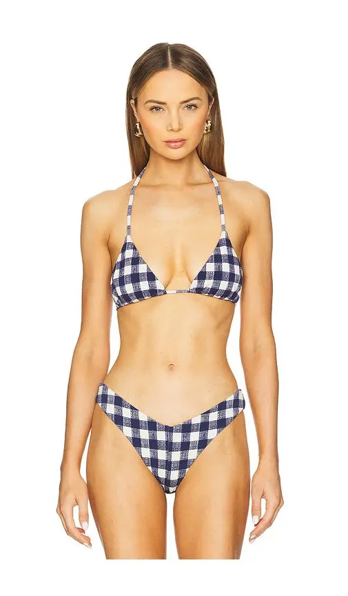 F E L L A Arnie Bikini Top - Gingham