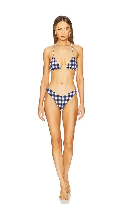 F E L L A Chad Bikini Bottom - Gingham