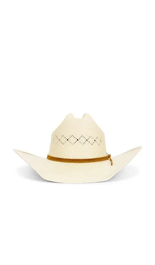 Brixton Laredo Panama Straw Cowboy Hat - Catalina Sand