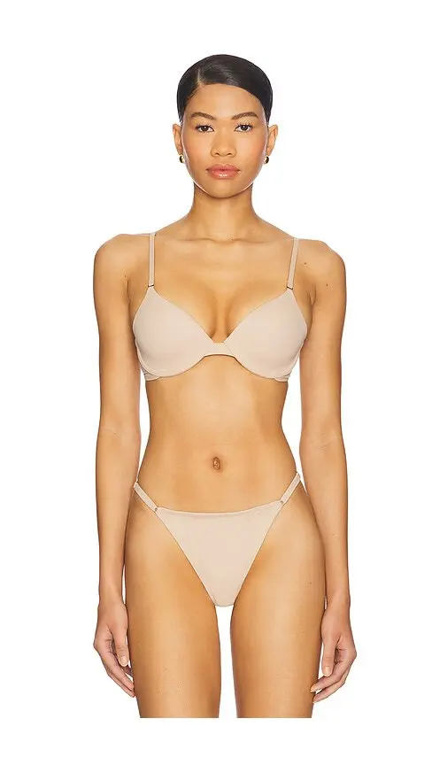 Natori Verge Convertible Plunge T-shirt Bra In Nude - Cafe