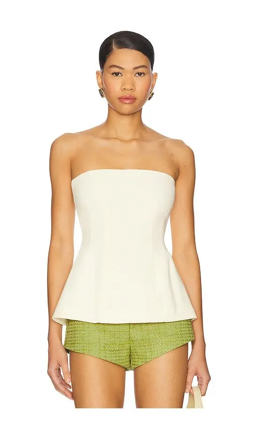 NOOKIE Caroline Strapless Top - Lemon