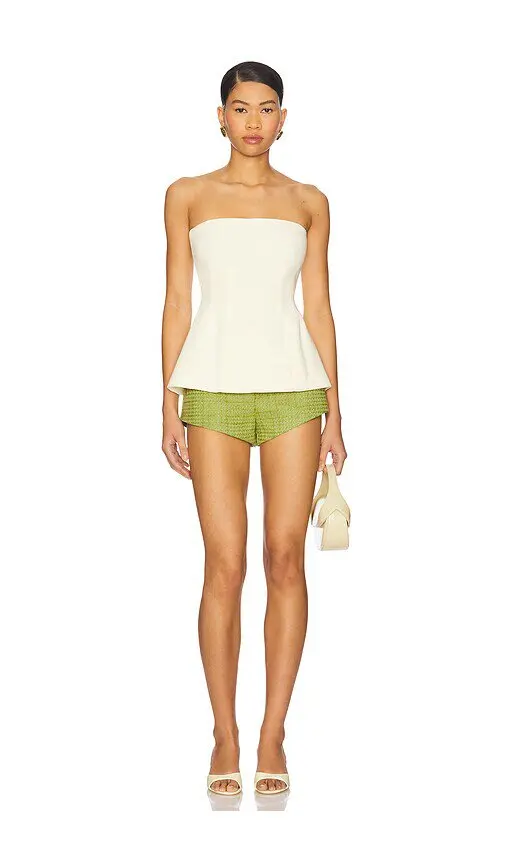 NOOKIE Caroline Strapless Top - Lemon