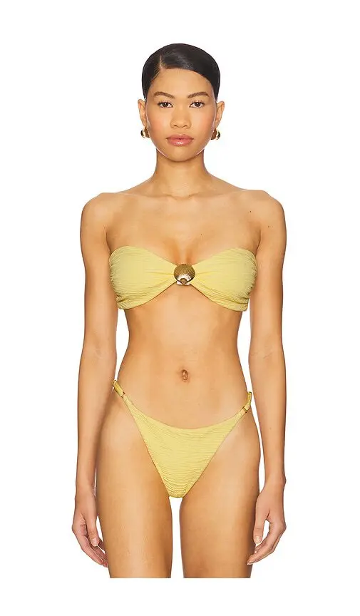 LA PORTE Shelley Bandeau Bikini Top - Sunshine