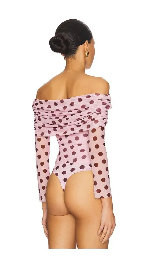 AFRM Maxine Bodysuit - Rose Dot