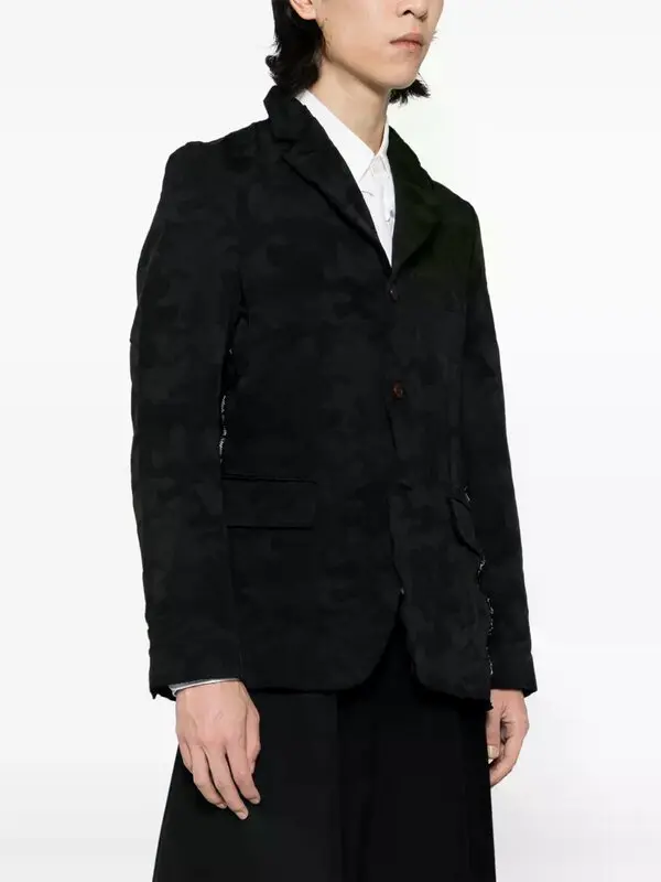 BLACK COMME DES GARÇONS Camouflage Jacquard Zip Jacket