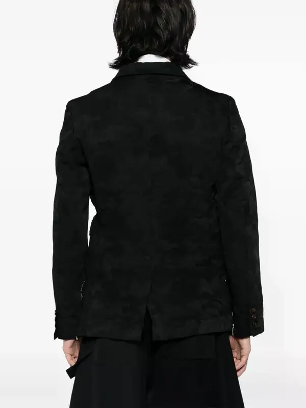 BLACK COMME DES GARÇONS Camouflage Jacquard Zip Jacket