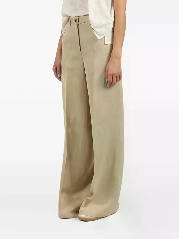 NINE:INTHE:MORNING Pressed-crease Trousers - Brown