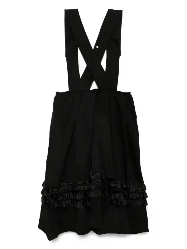 BLACK COMME DES GARÇONS Taffeta Frill Pinafore