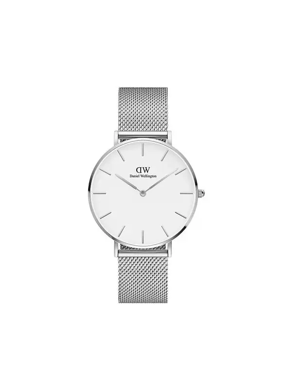 DANIEL WELLINGTON Petite Sterling 36mm Watch - White
