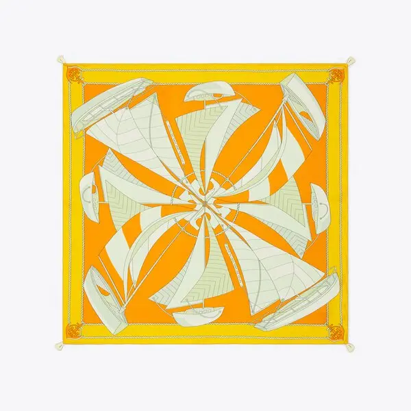 Tory Burch Sailboat Spiral Neckerchief