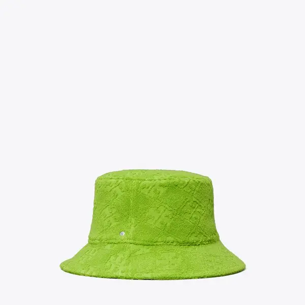 Tory Burch Terry Bucket Hat - Bright Fern