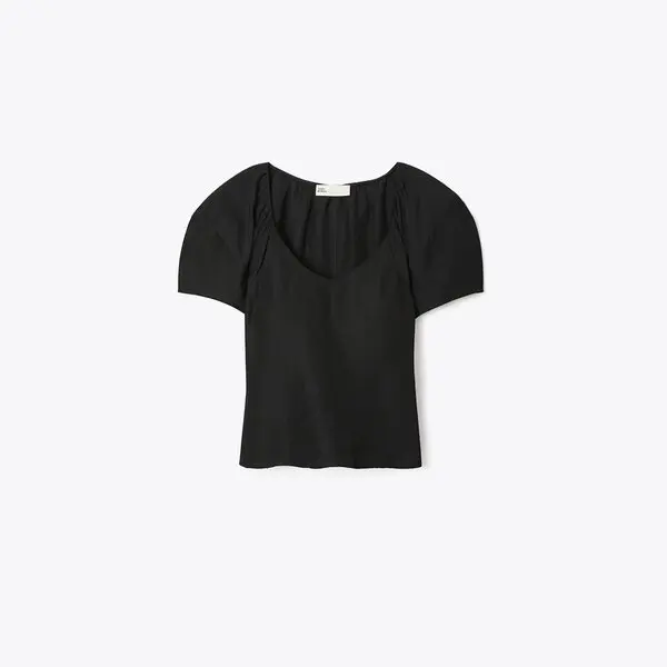 Tory Burch Balloon Sleeve Viscose Top