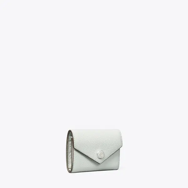 Tory Burch Small Pebble Envelope Wallet - Light Titanium