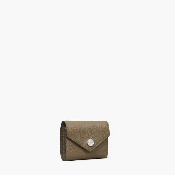 Tory Burch Small Pebble Envelope Wallet - Wild Mushroom