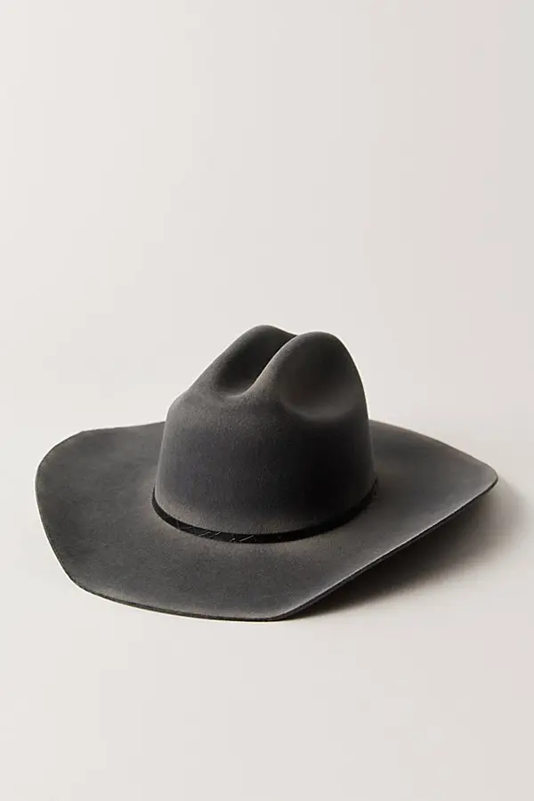 MOSSANT Distressed Wool Cowboy Hat
