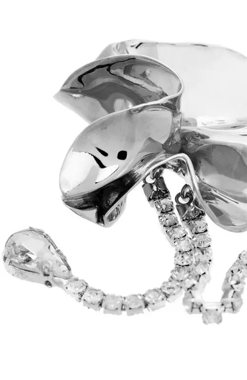 STERLING KING Sylvia Crystal Drop Earrings