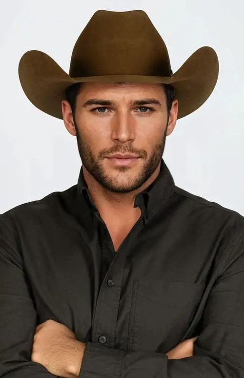 MANELA Manuela The Boss Premier Cowboy Hat - Brown